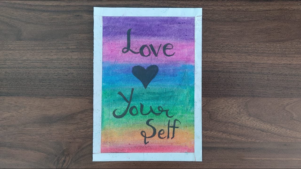 Easy Motivational Oil Pastel drawing for Beginners in 3 mins | Love ...