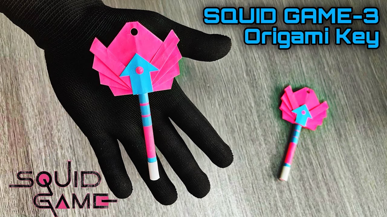 How to Make SQUID GAME-3 Key 🔑 | DIY Squid Game Paper Toy | Origami ...