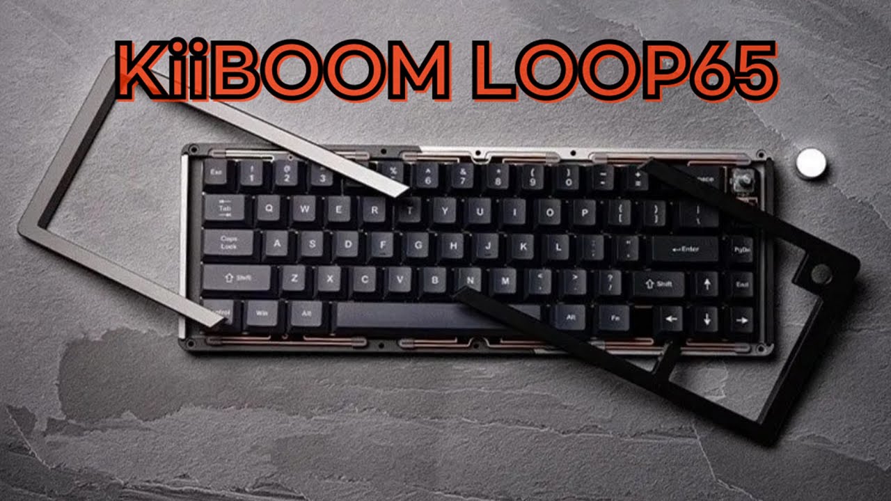 진짜 키보드가 반으로 쪼개지는 KiiBOOM LOOP65 풀알루미늄 기계식 키보드 - YouTube