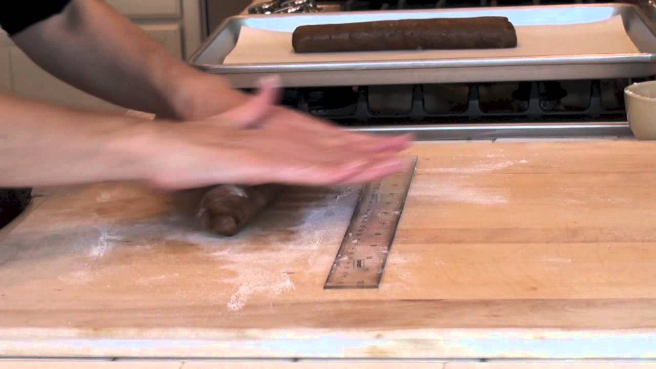 How to make hermit cookies - Rolling dough into logs - YouTube