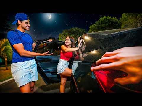 Flagrei O Pablo e a Balalaika Saindo Escondido!!