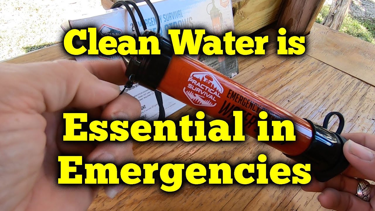 Survival straws - Clean drinkable water will keep you alive - YouTube