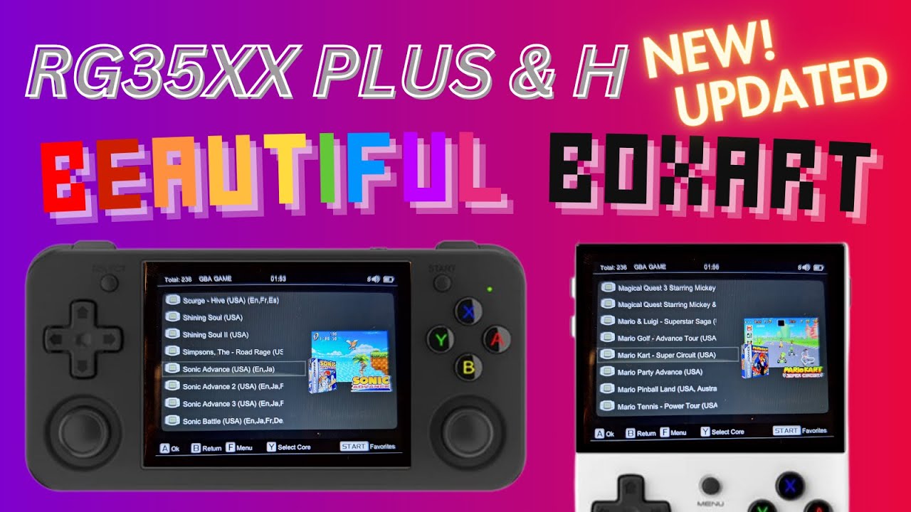 RG35XX Plus & H Stock OS Boxart Tutorial | NEW UPDATE - YouTube