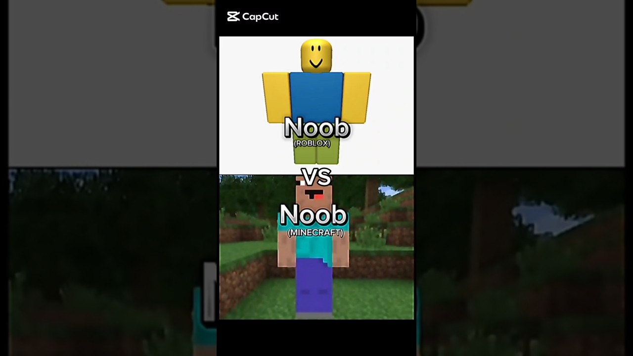 Noob Minecraft Vs Noob Roblox - YouTube