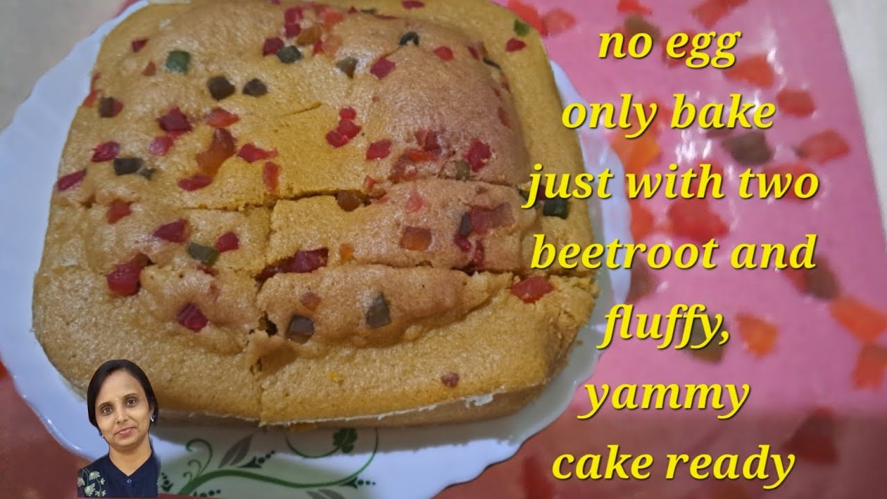 no egg only bake just with two beetroot and fluffy, yammy cake ready|#beetrootcake ...