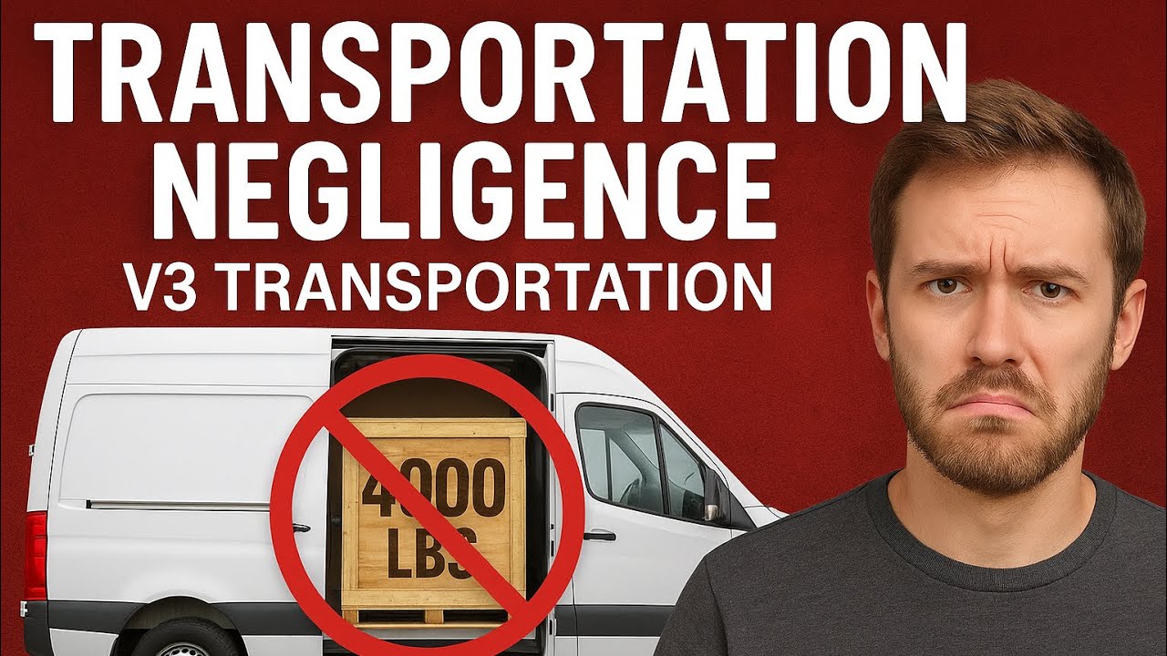 V3 Transportation Posts 4000lb Load for Cargo Van—Dangerous Negligence ...