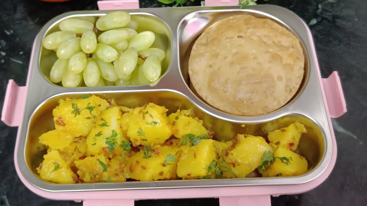 Tiffin box special jeera aloo aur poori recipe|झटपट बने जीरा आलू और ...