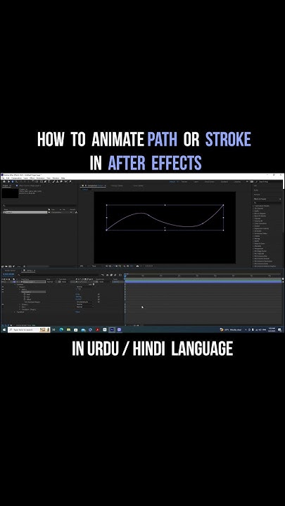 How to animate Path or Stroke in after effects #animation #aftereffect #adobeaftereffects # ...