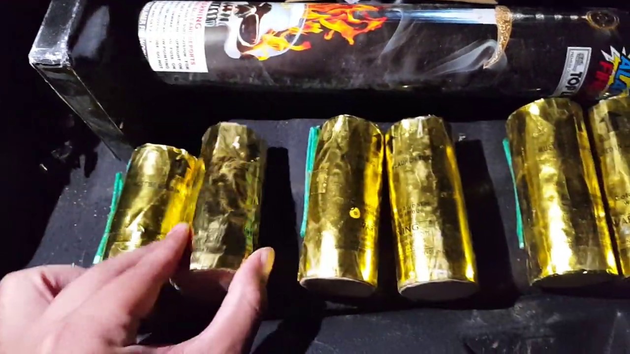 2019 Six warlock 60g canister shells Alamo fireworks demo - YouTube