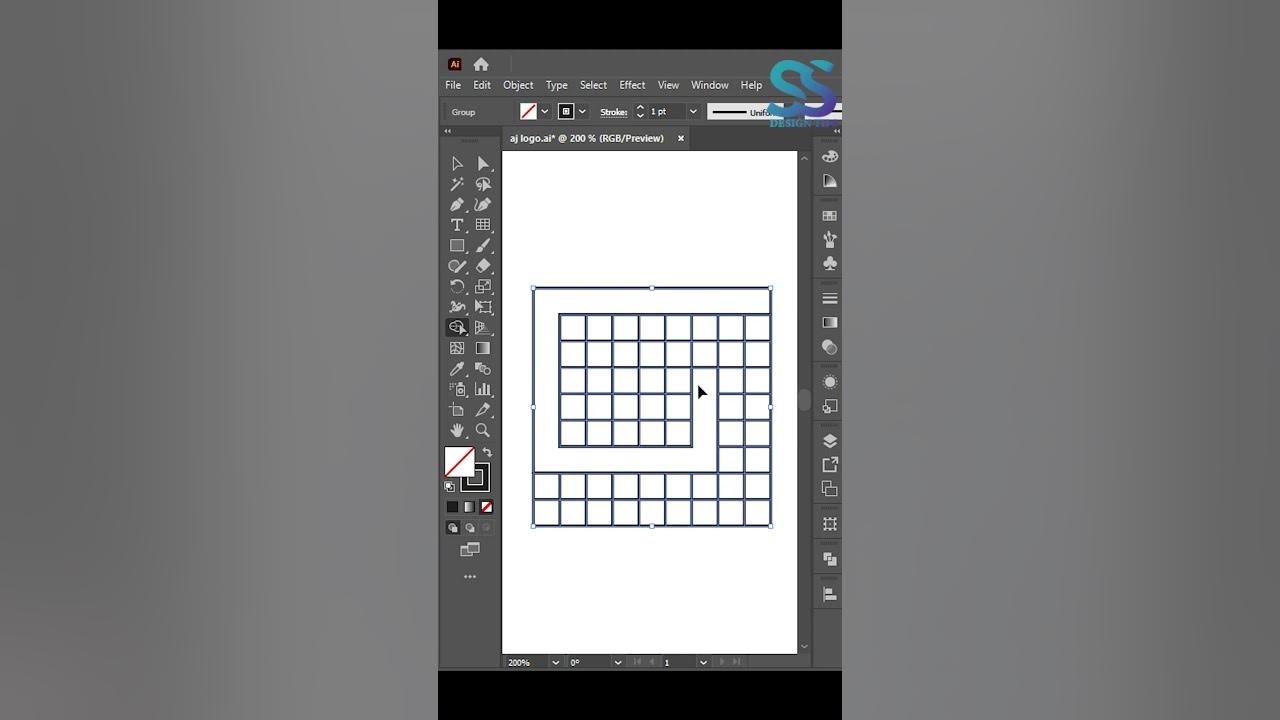 Rectangular grid tool beginner and professional | SS Design Tips #gridtool #illustrator - YouTube