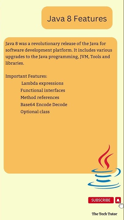 Java 8 Features #java #java8 #shorts #javatutorial - YouTube