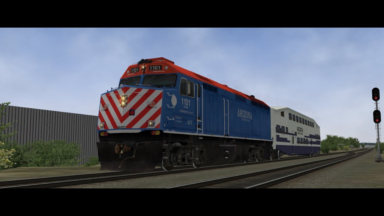Arizona Commuter Transit (ACT) test train. (READ DESC) [Open Rails ...