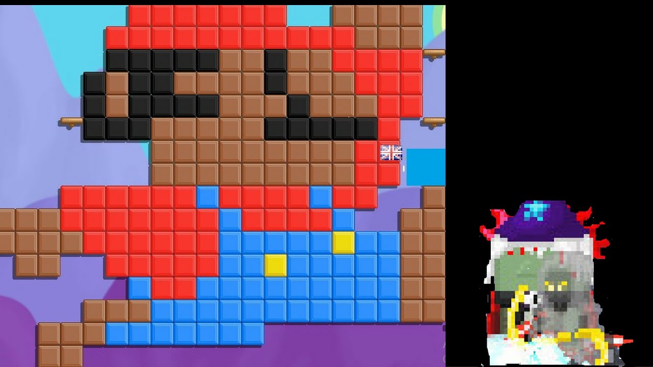 Growtopia|Building Mario In My Art World :3 - YouTube