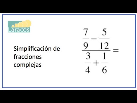 Simplificacion de fracciones complejas (ejemplo 2) - YouTube