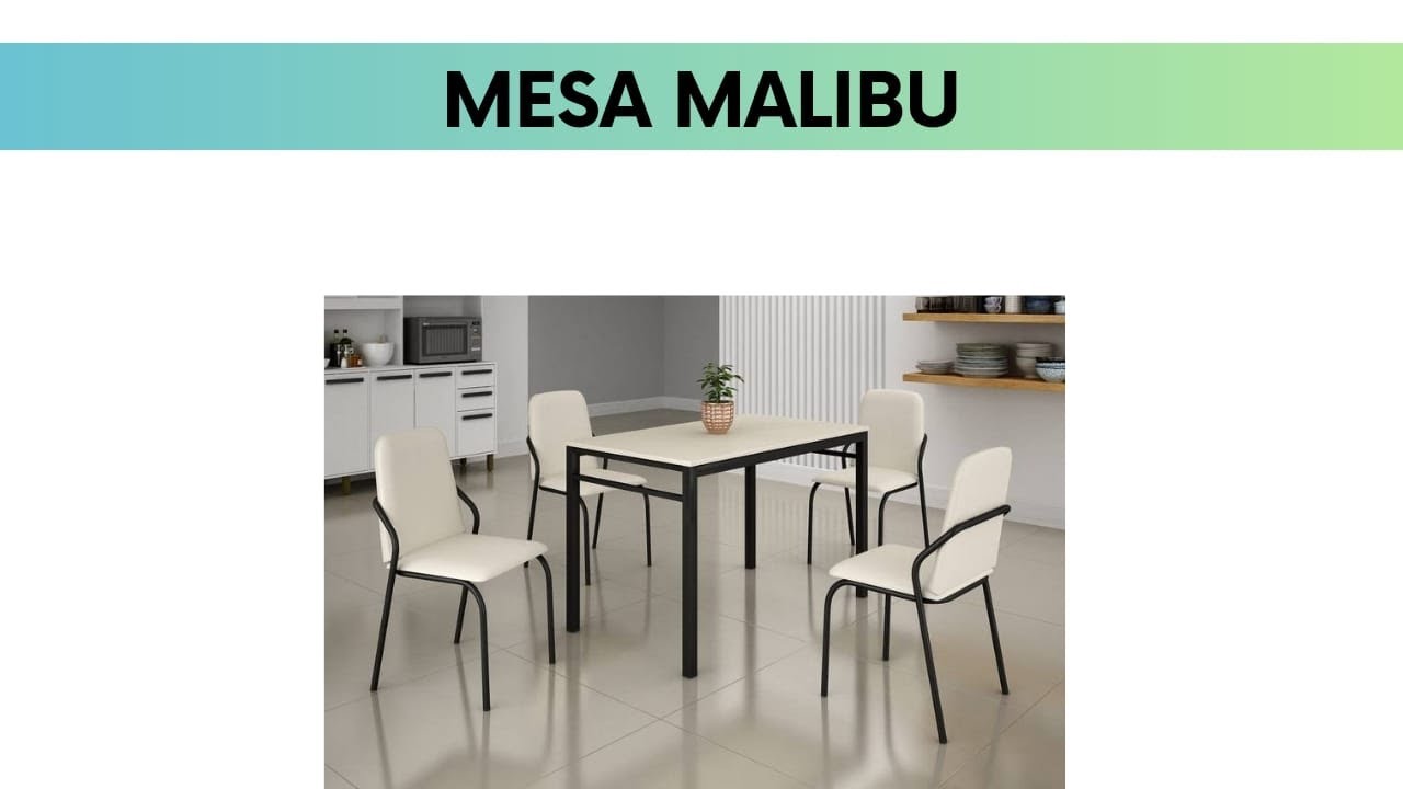 MONTAGEM DA MESA MALIBU MÓVEIS TEIXEIRA - YouTube
