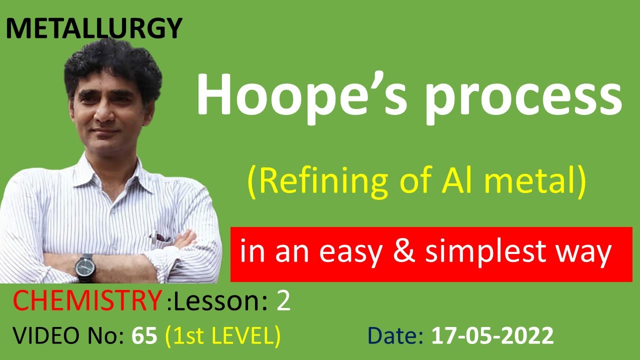 #Hoope's process #Purification (refining) of Aluminium Al #Metallurgy # ...