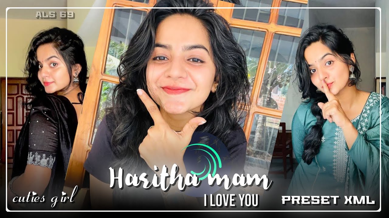 Haritha man cuties girl 👀💕| Ae inspired edit preset | ALS 69 | badass xml | - YouTube