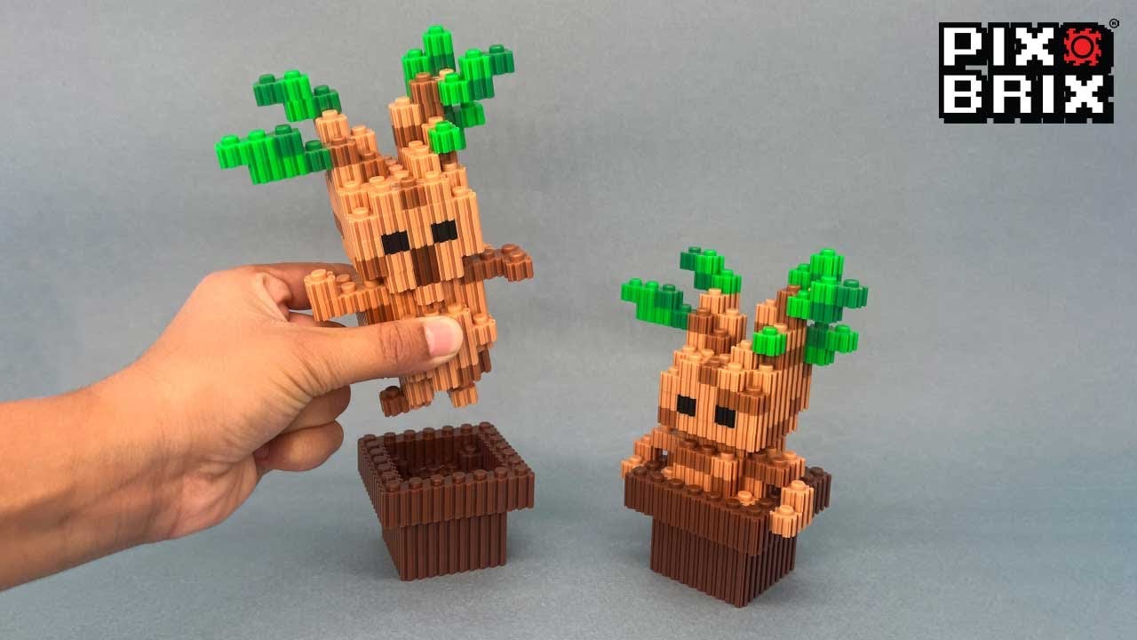 Harry Potter MANDRAKE 3D Figure - Pix Brix Instructions - YouTube