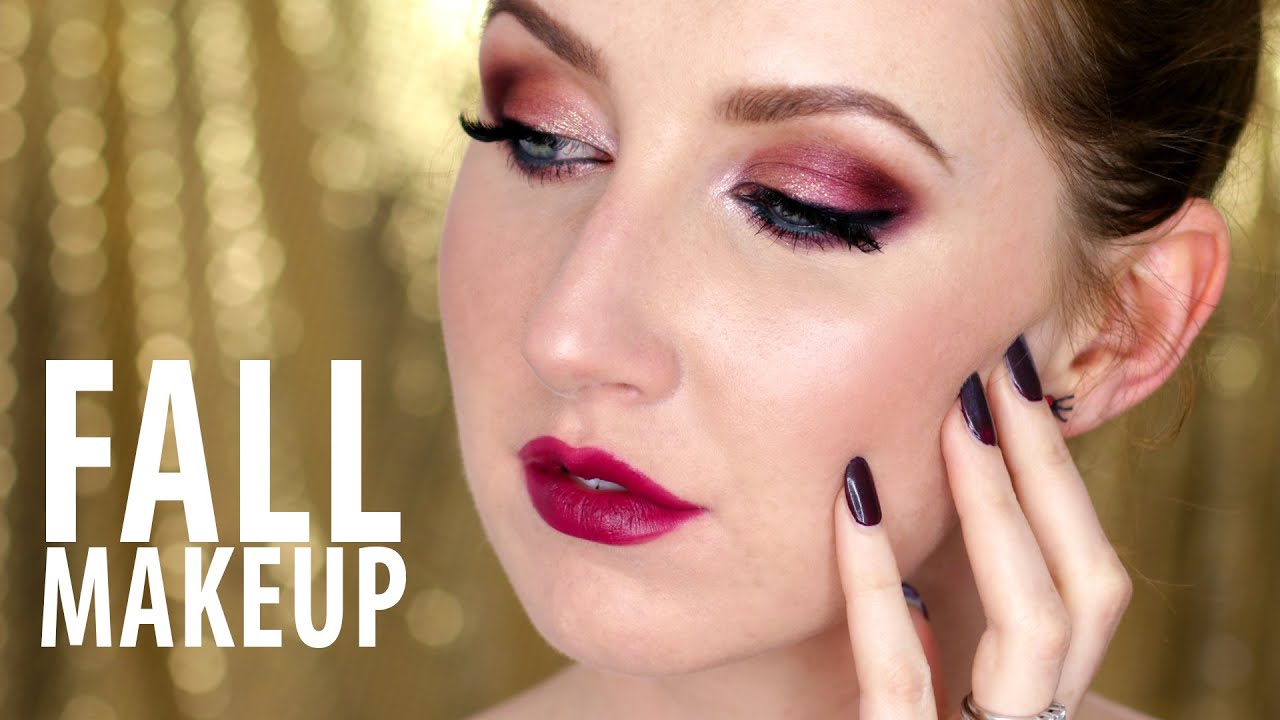 Vampy Fall Makeup Look - YouTube