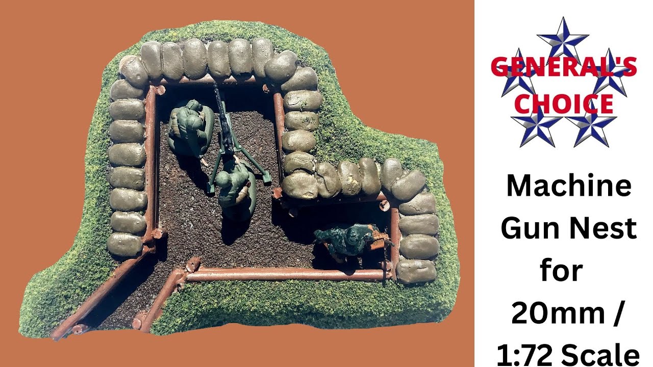 Machine Gun Nest for 1/72 scale - YouTube