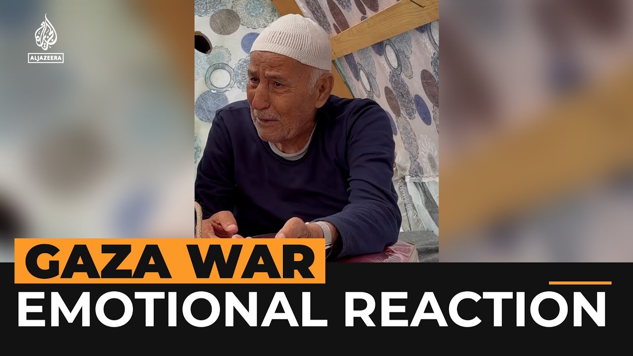Palestinian man’s emotional response to new wheelchair | Al Jazeera ...