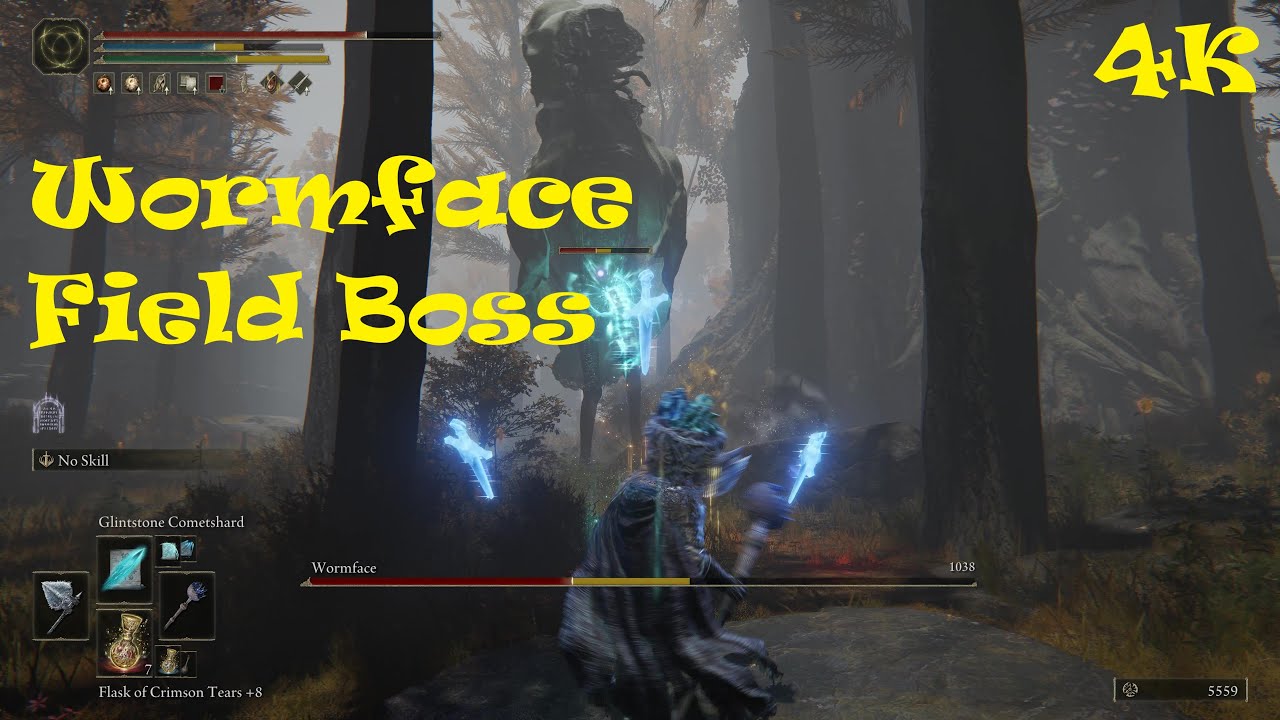 Worm Face Field boss fight was not ready for what I'm throwing. Elden ...