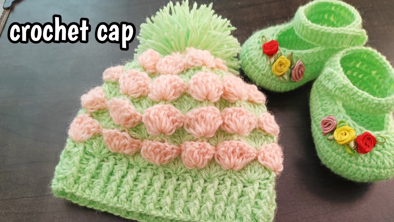 Crochet cap for baby/how to crochet cap/bachcho ki cap ki bunayi ...