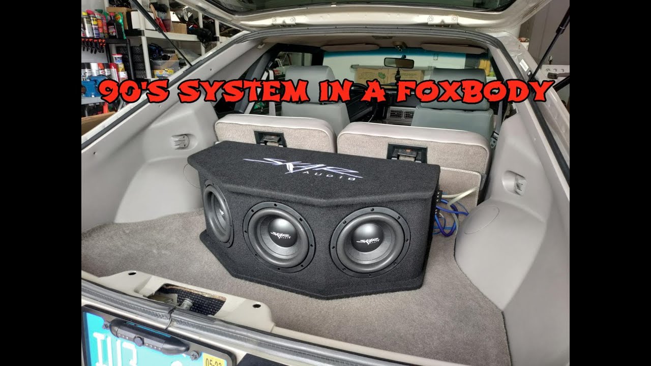 90 Foxbody Stereo System Part "Done" - YouTube