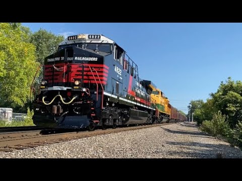 NS 955 OCS With NS 4822 and NS 1067 in Sharonville Ohio! 8/13/24 - YouTube