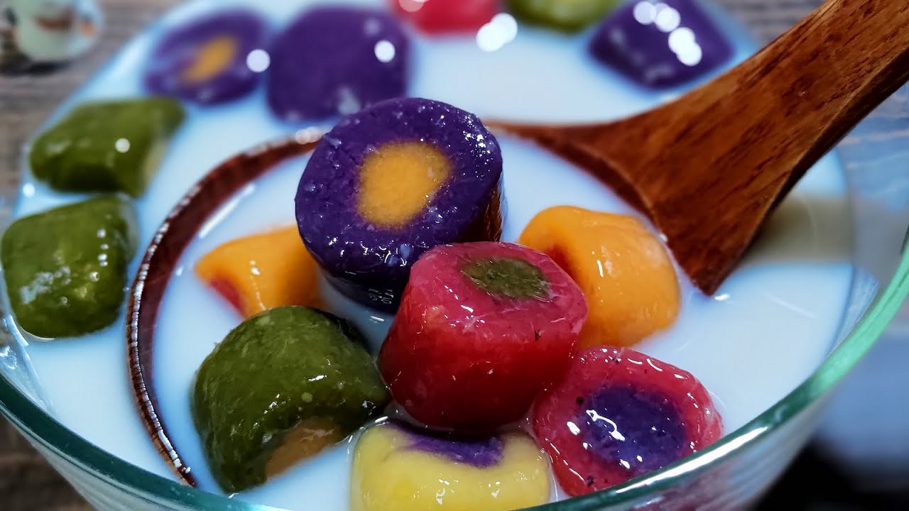 Taro balls taiwan│Sweet potato Recipe│ASMR│地瓜圓 - YouTube