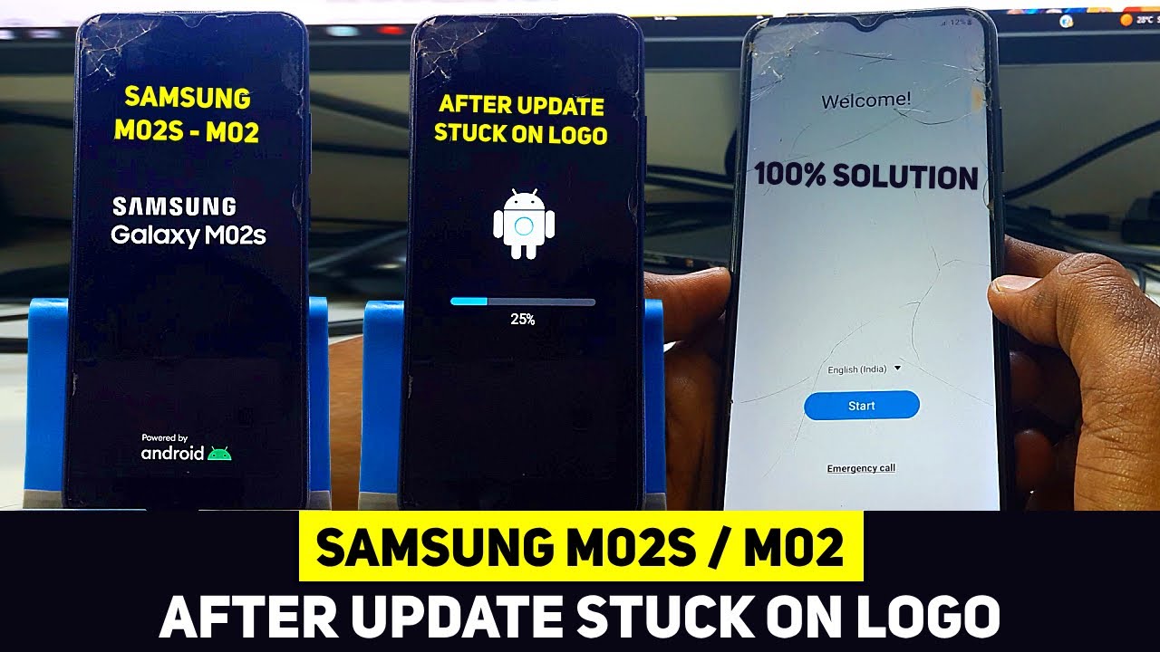 SAMSUNG M02S STUCK ON LOGO AFTER UPDATE! FIX IT NOW! - YouTube