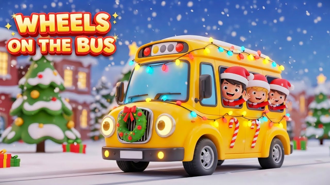 The Wheels on the Bus – Christmas Special 🚌 ️ | Kids christmas ...