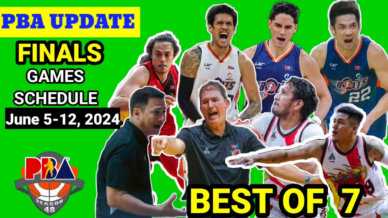 PBA FINALS GAMES SCHEDULE June 5-12, 2024| Philippine Cup 2024 PBA ...