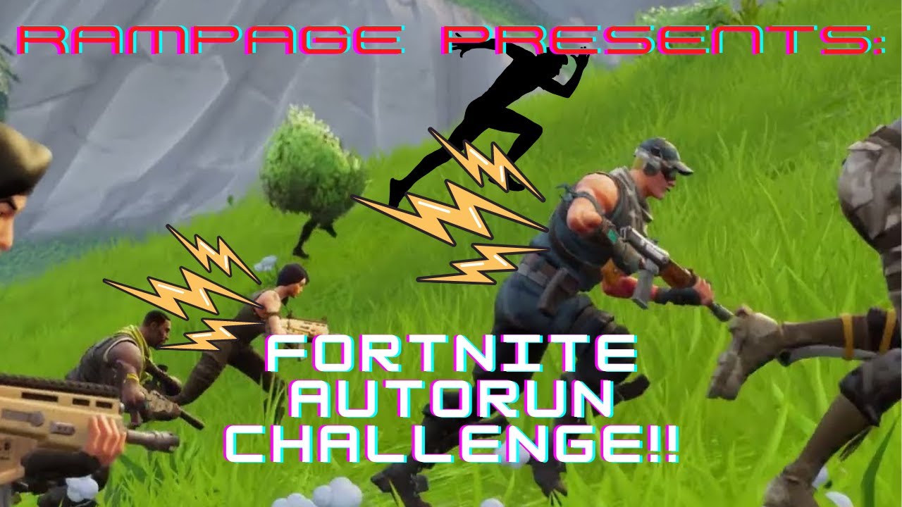Fortnite Auto Run Challenge - YouTube
