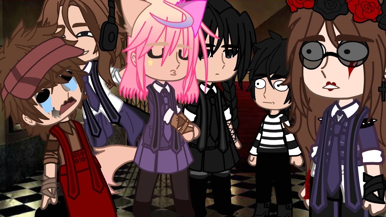 Wednesday characters as vines ~gacha club~ [abit wenclair] •| Wednesday ...