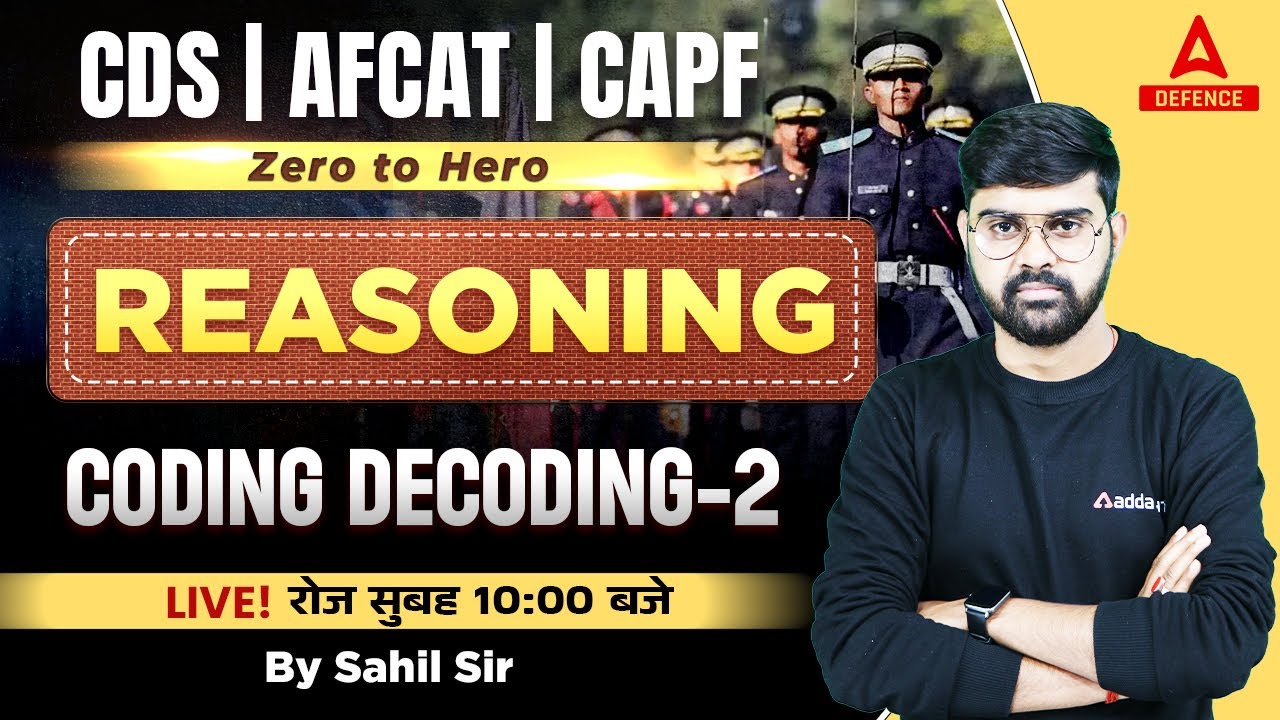 Afcat 2 2023 Capf Ac 2023 Zero To Hero Reasoning Coding Decoding 3210