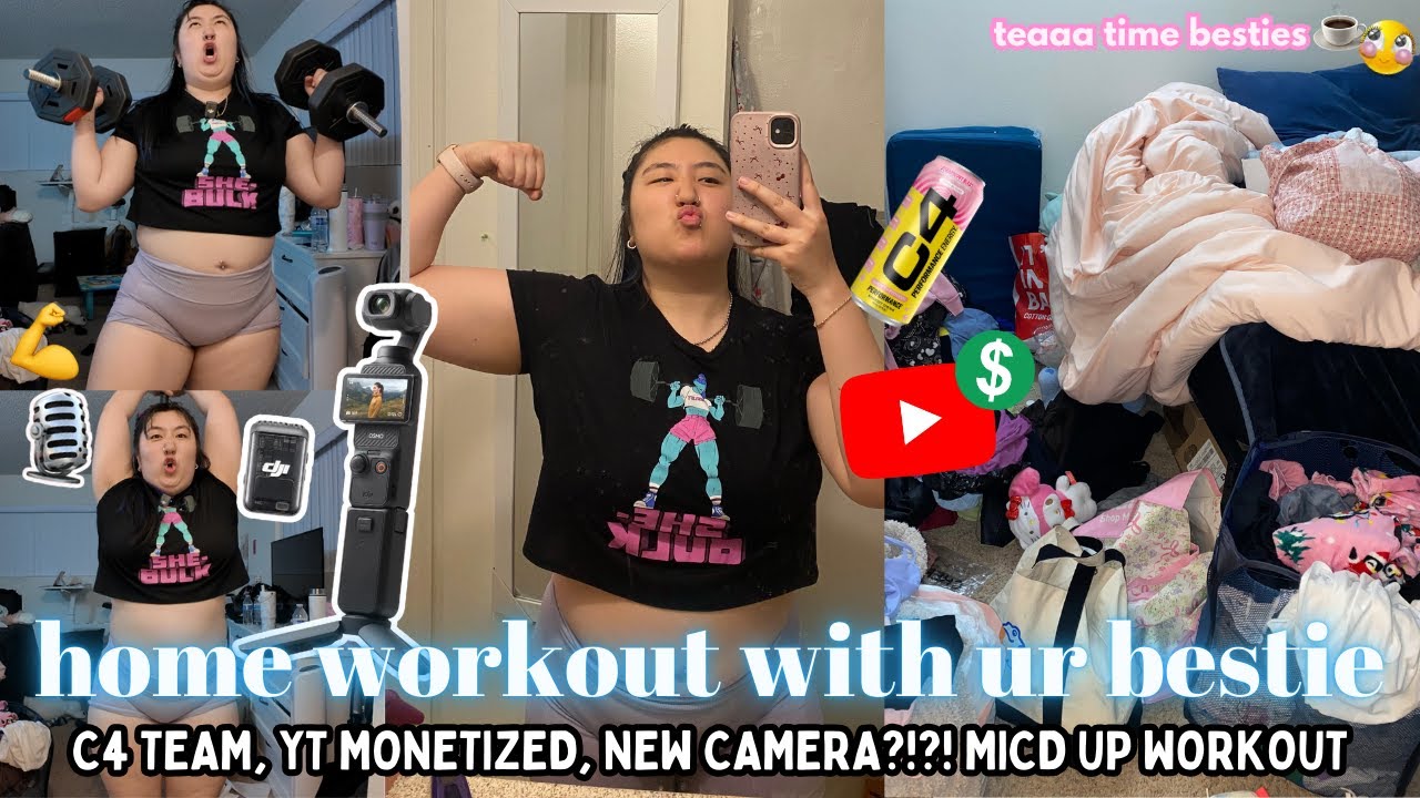 VLOGGING LIKE WE’RE ON FACETIME 🤭🤪 micd up workout, room refresh ...