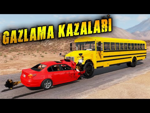 GAZLAMA KAZALARI // BMW M5 E60 PERT ETTİM // BeamNG.drive // Diy Arduino steering wheel set