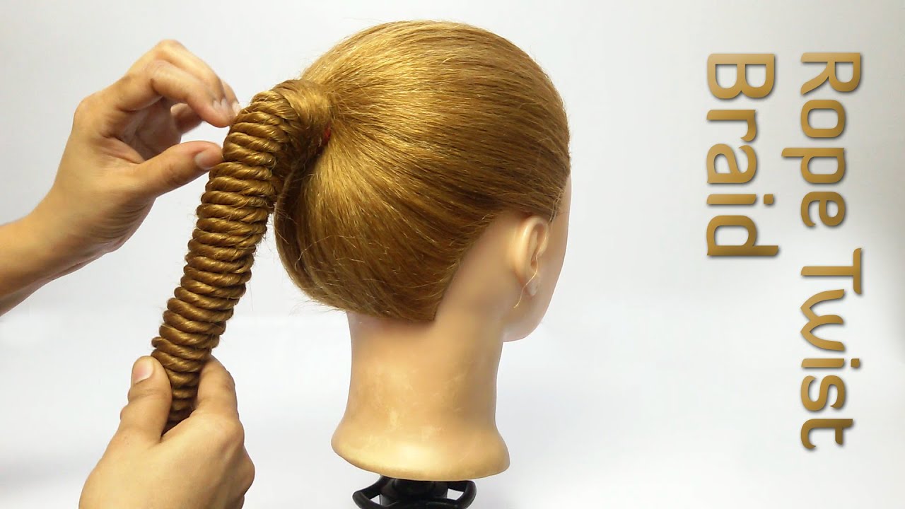 Rope Twist Braid - Unique Braid Ponytail with Braiding Hair | NEW ...