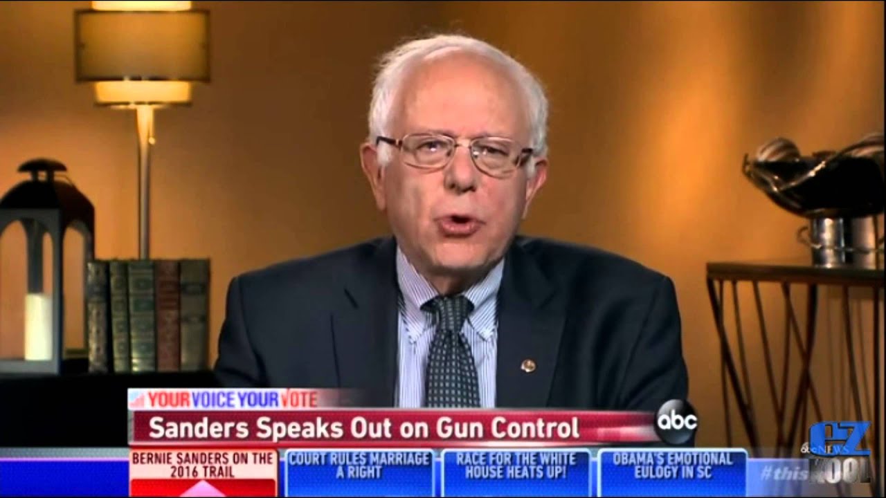 Bernie Sanders Answers Question About His NRA Support - YouTube