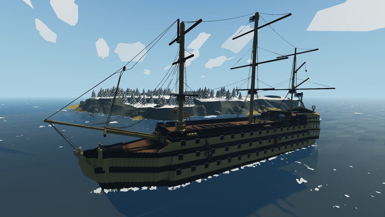 [STORMWORKS] HMS VICTORY DESTROYS AN ENEMY DESTROYER - YouTube