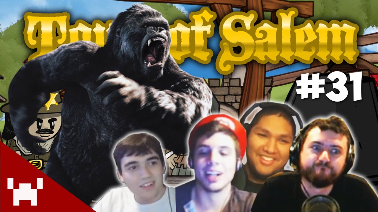 KING KONG! (Town of Salem QUAD FACECAM w/ The Derp Crew Ep. 31) - YouTube