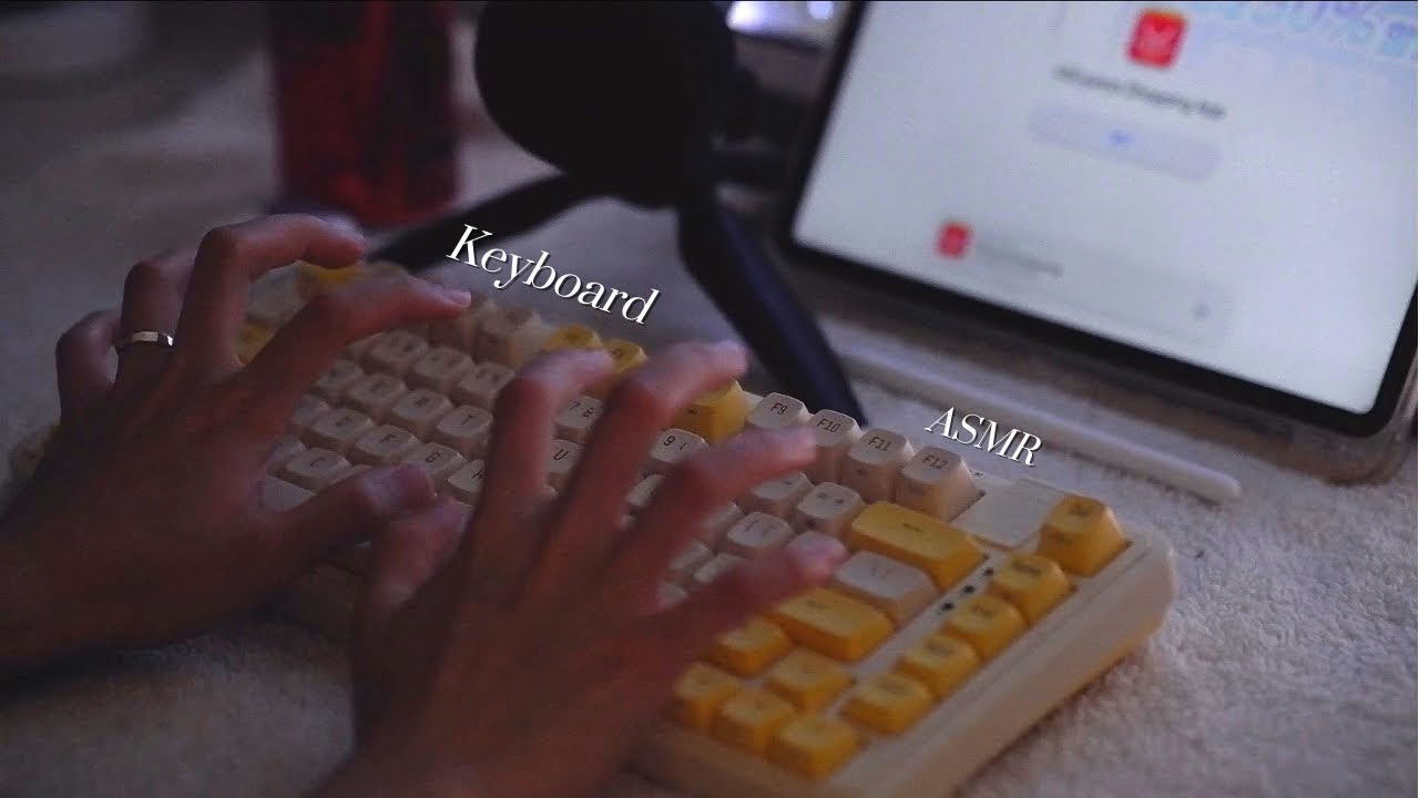 [ASMR] keyboard asmr, 키보드 asmr, 키보드 타건, 레드빈 더베러 A1 mini 기계식 핫스왑 블루투스 ...