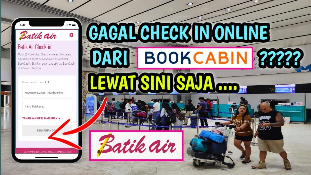 CARA CHECK IN ONLINE BATIK AIR LEWAT WEBSITE | SOLUSI GAGAL DI ...