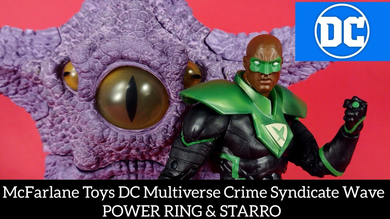 MCFARLANE TOYS DC MULTIVERSE CRIME SYNDICATE WAVE Power Ring & Starro ...