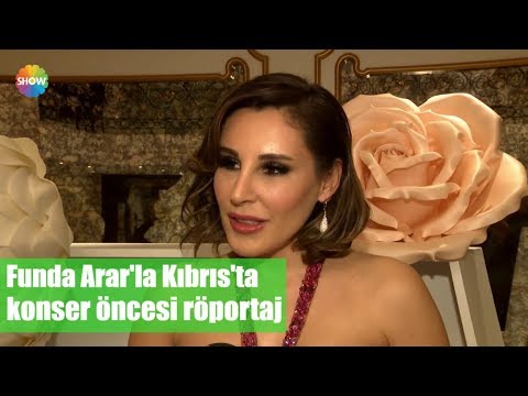 Funda Arar'la Kıbrıs'ta konser öncesi röportaj
