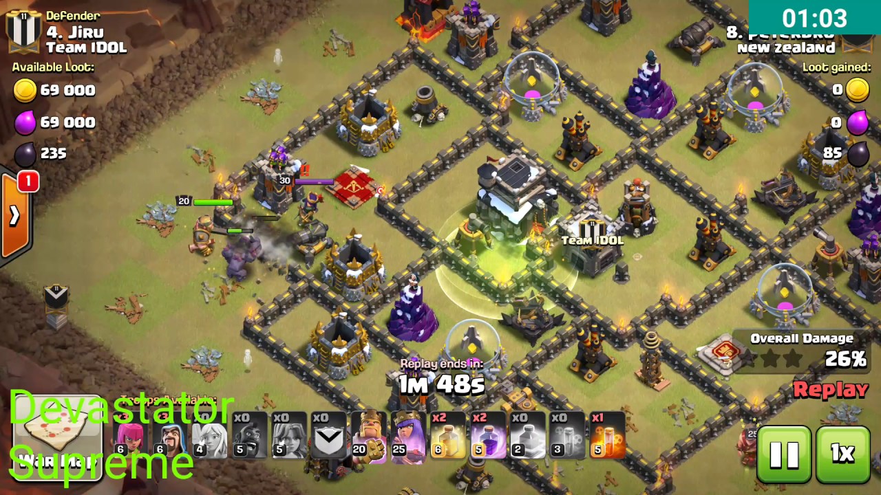 Valks vs 'Anti Valk' base - YouTube