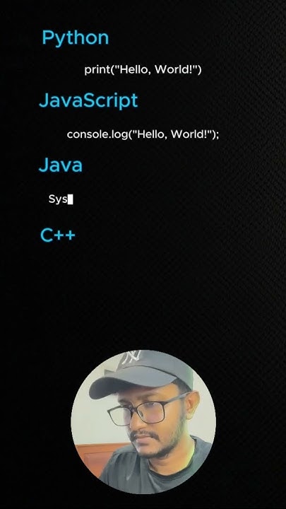 Let's print hello world with different programming languages - YouTube