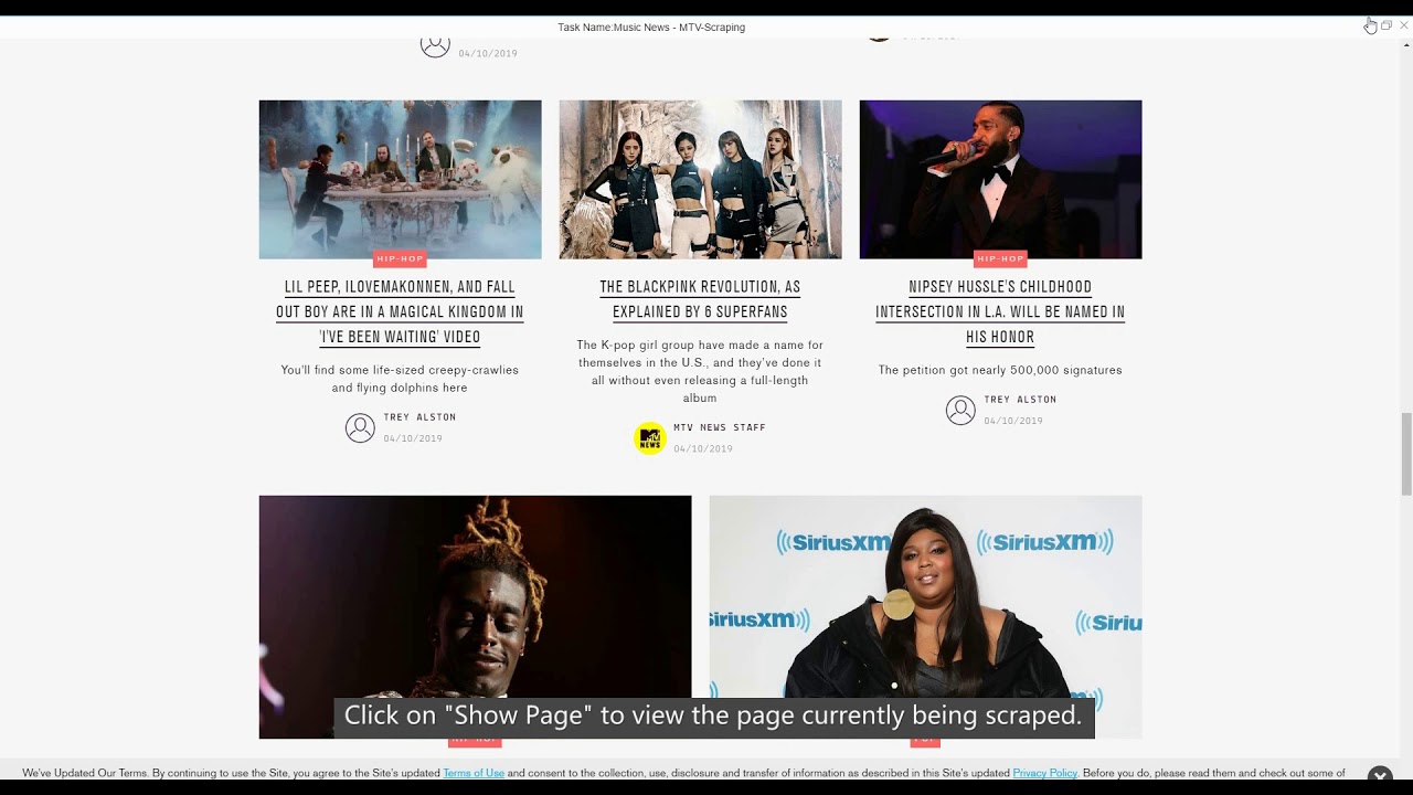 MTV Scraper - How to Scrape Music News from MTV - No Programming Needed ...