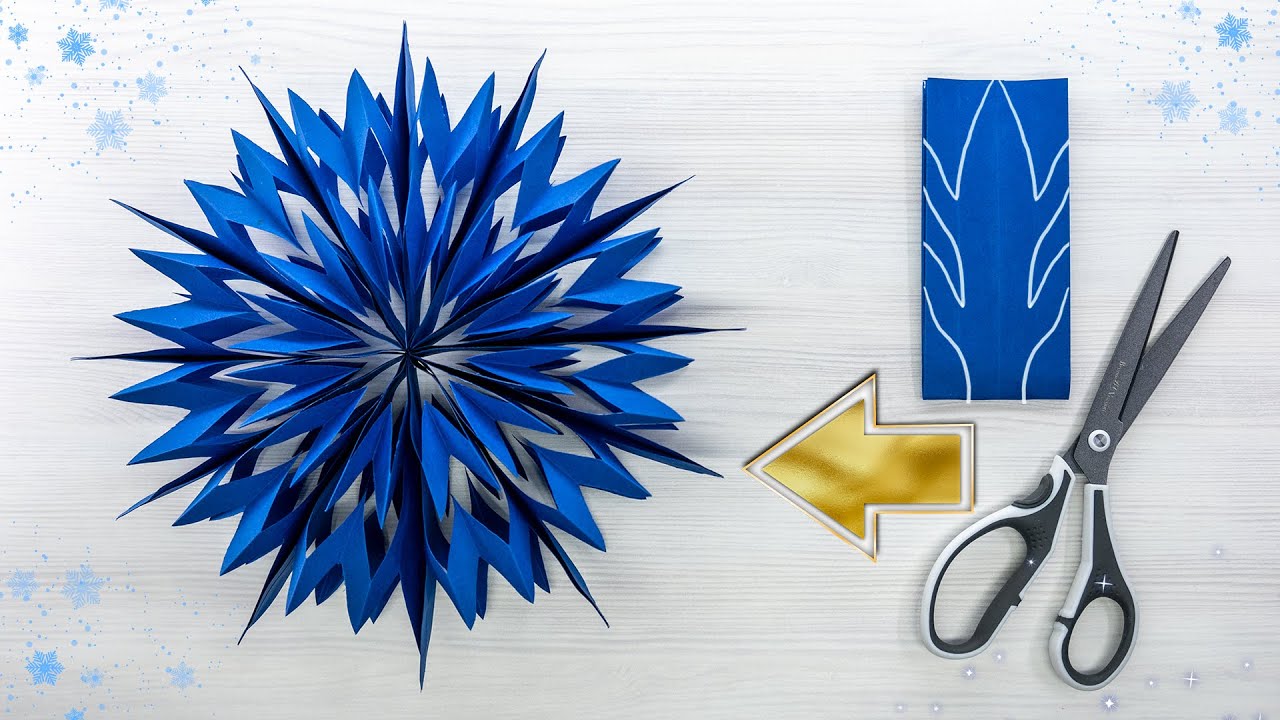 Beautiful 3D Snowflake Craft for Winter Decorating - YouTube